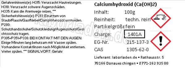 Calcium hydroxide fine (Ca(OH)2)
